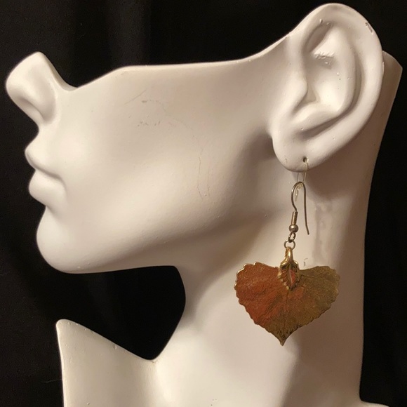 Jewelry | God Tone Leaf Shape Earring Setv | Poshmark